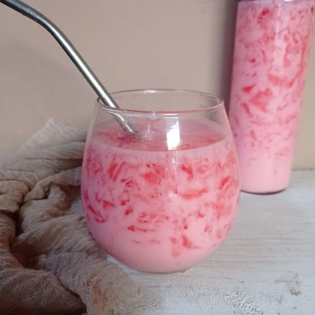 Resep Es Jelly Strawberry Lumut Sederhana Rumahan Di Yummy App