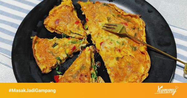 Resep Dadar Telur Sawi Hijau Cabe Merah Sederhana Rumahan Di Yummy App