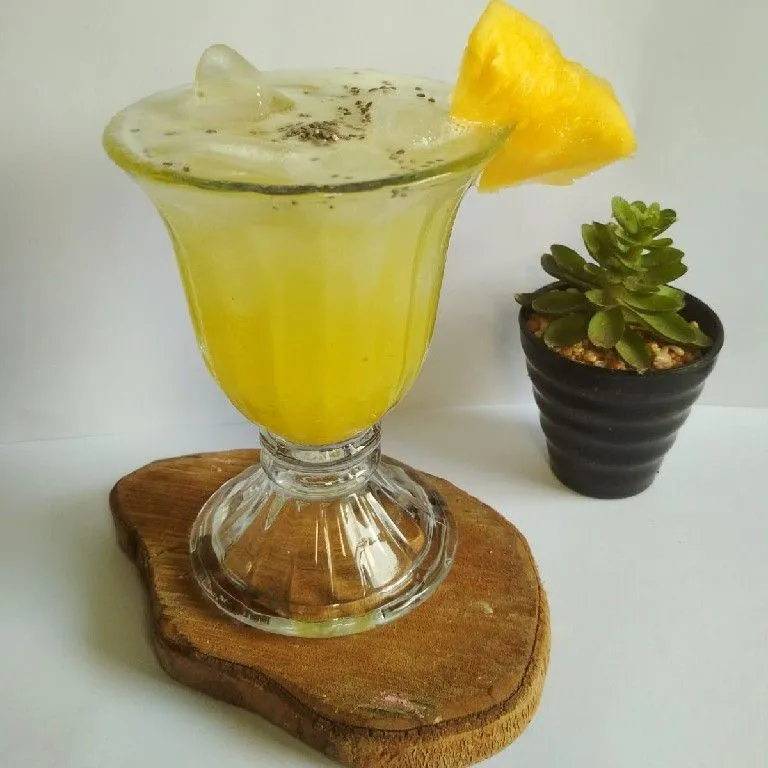 Resep Jus Nanas Mentimun Chia Seed Sederhana Rumahan di Yummy App