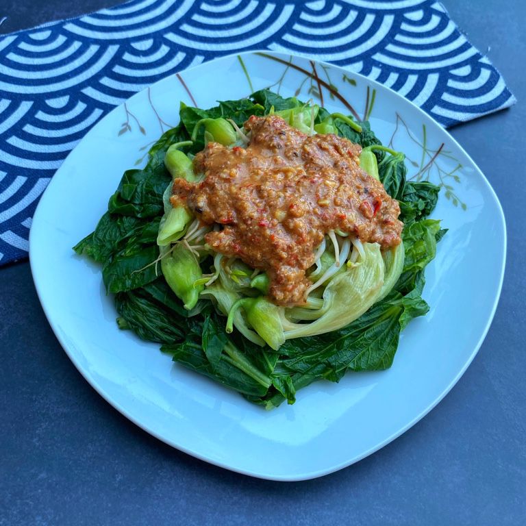 Resep Pecel Kembang Turi Sawi Kecambah Sederhana Rumahan di Yummy App