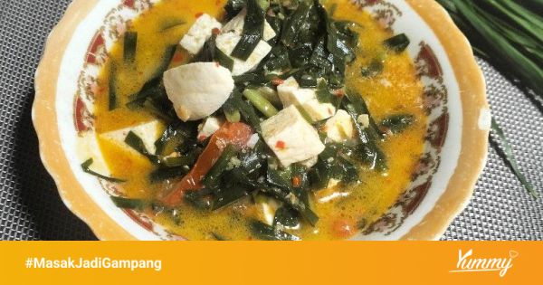 Resep Kucai Tahu Kuah Santan Pedas Sederhana Rumahan Di Yummy App