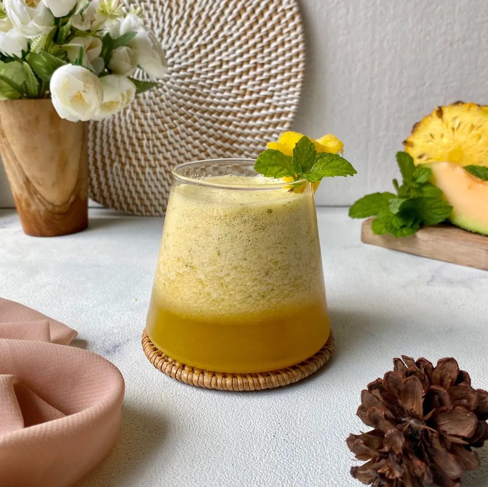Resep Jus Melon Nanas Mint Sederhana Rumahan Di Yummy App