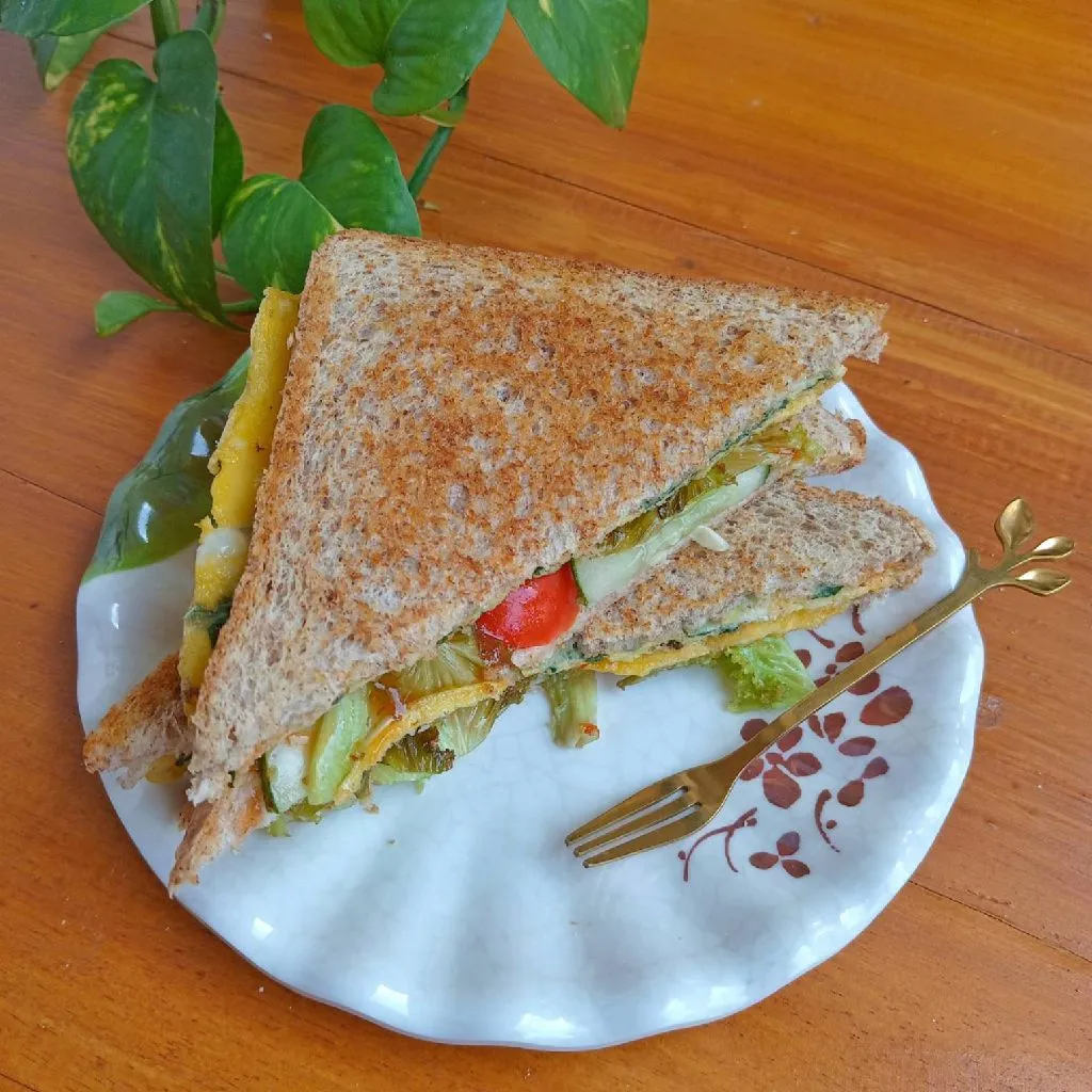 Resep Sandwich Telur Bayam Roti Gandum Sederhana Rumahan di Yummy App