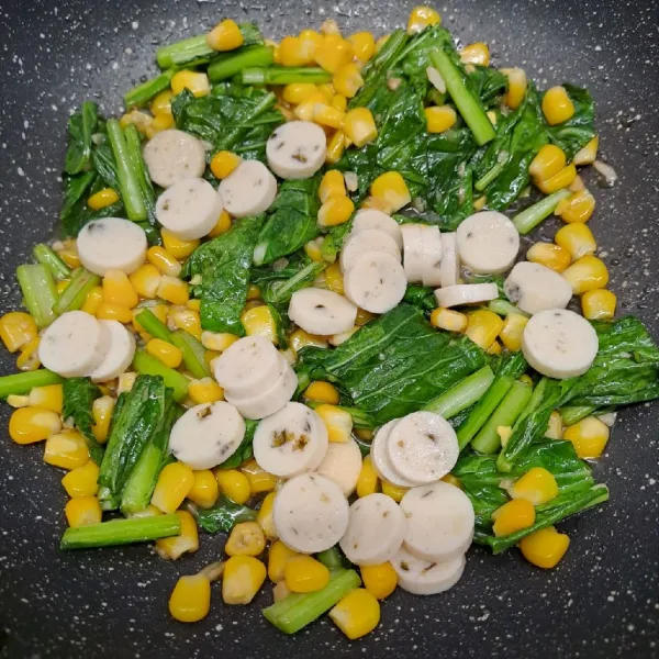 Resep Tumis Caisim Sosis Ikan Sederhana Rumahan di Yummy App