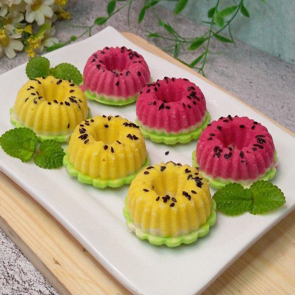 Resep Bolu Semangka Mini Kukus Sederhana Rumahan di Yummy App