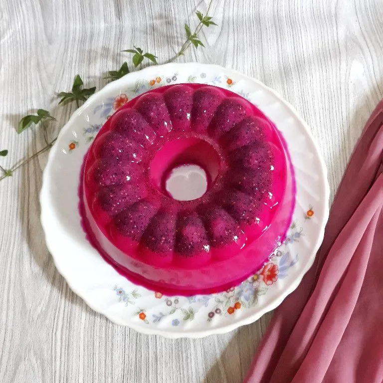 Resep Pudding Buah Naga Santan Sederhana Rumahan di Yummy App