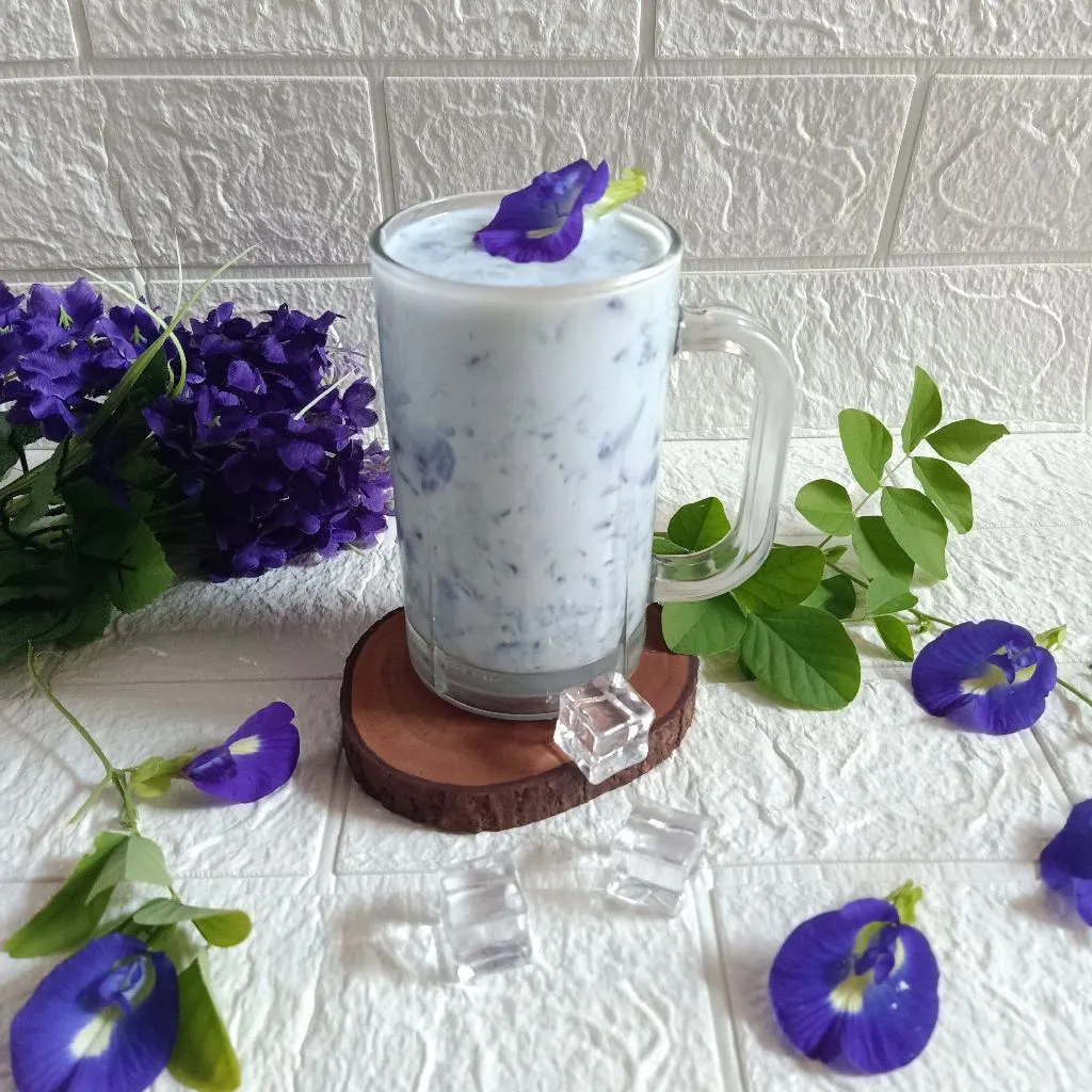 Resep Es Lumut Bunga Telang Sederhana Rumahan Di Yummy App