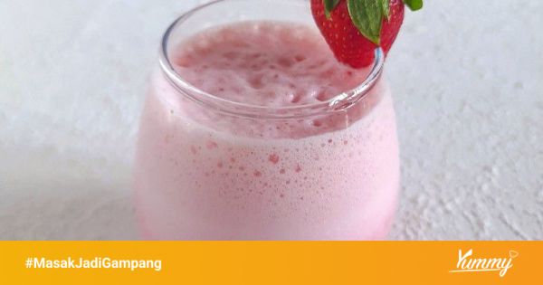 Resep Strawberry Smoothies Sederhana Rumahan Di Yummy App