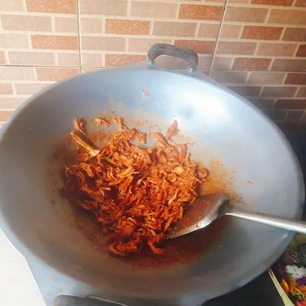 Resep Nasi Cokot Ayam Suwir Pedas Manis