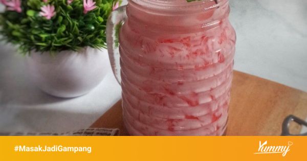 Resep Es Lumut Strawberry Sederhana Rumahan Di Yummy App