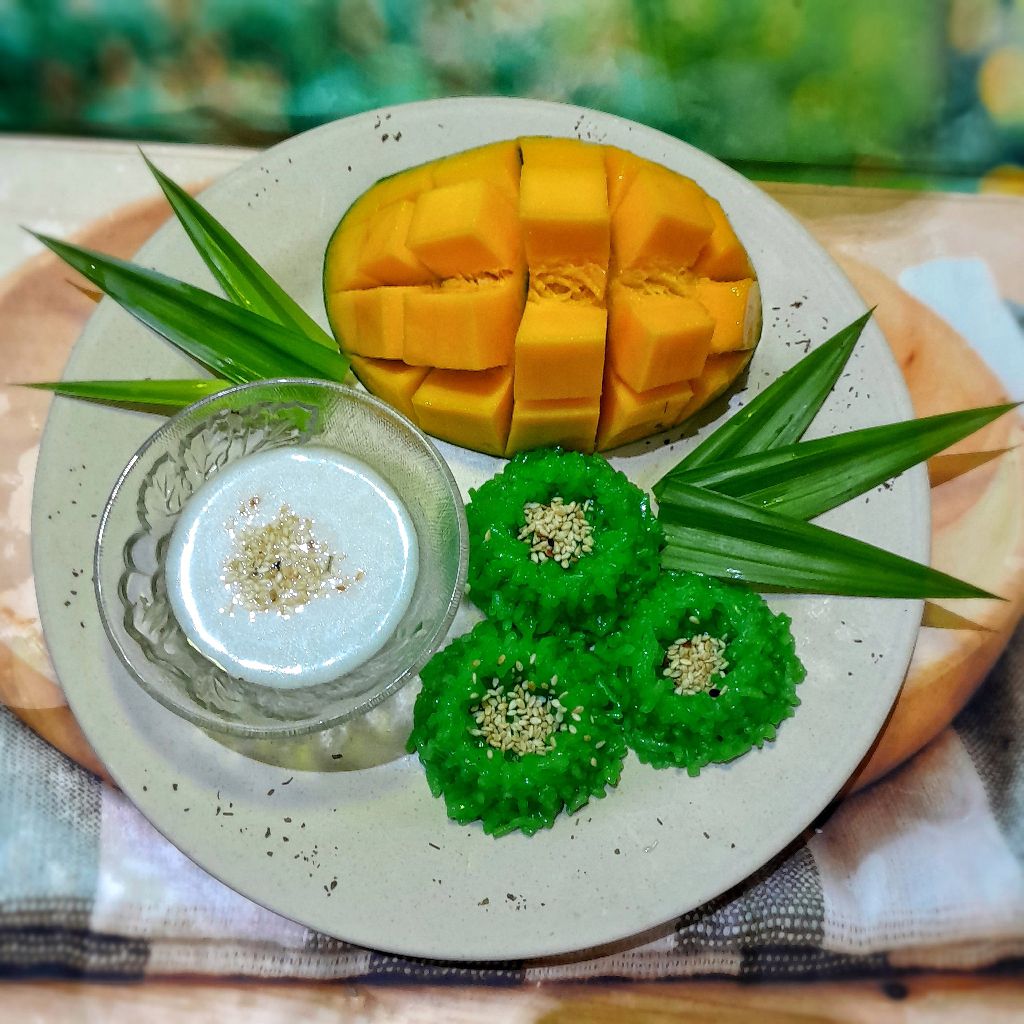 Resep Pandan Mango Sticky Rice Sederhana Rumahan di Yummy App