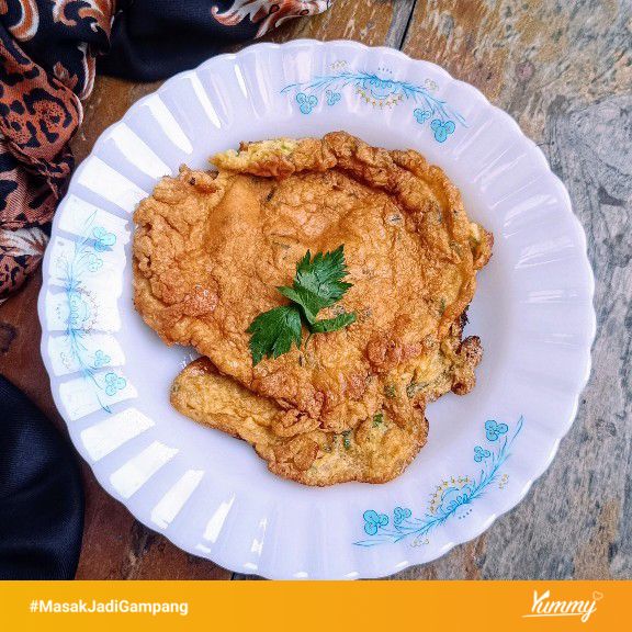Resep Dadar Telur Kriwil Tepung Beras Sederhana Rumahan Di Yummy App