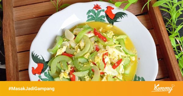Resep Tumis Timun Telur Sederhana Rumahan Di Yummy App