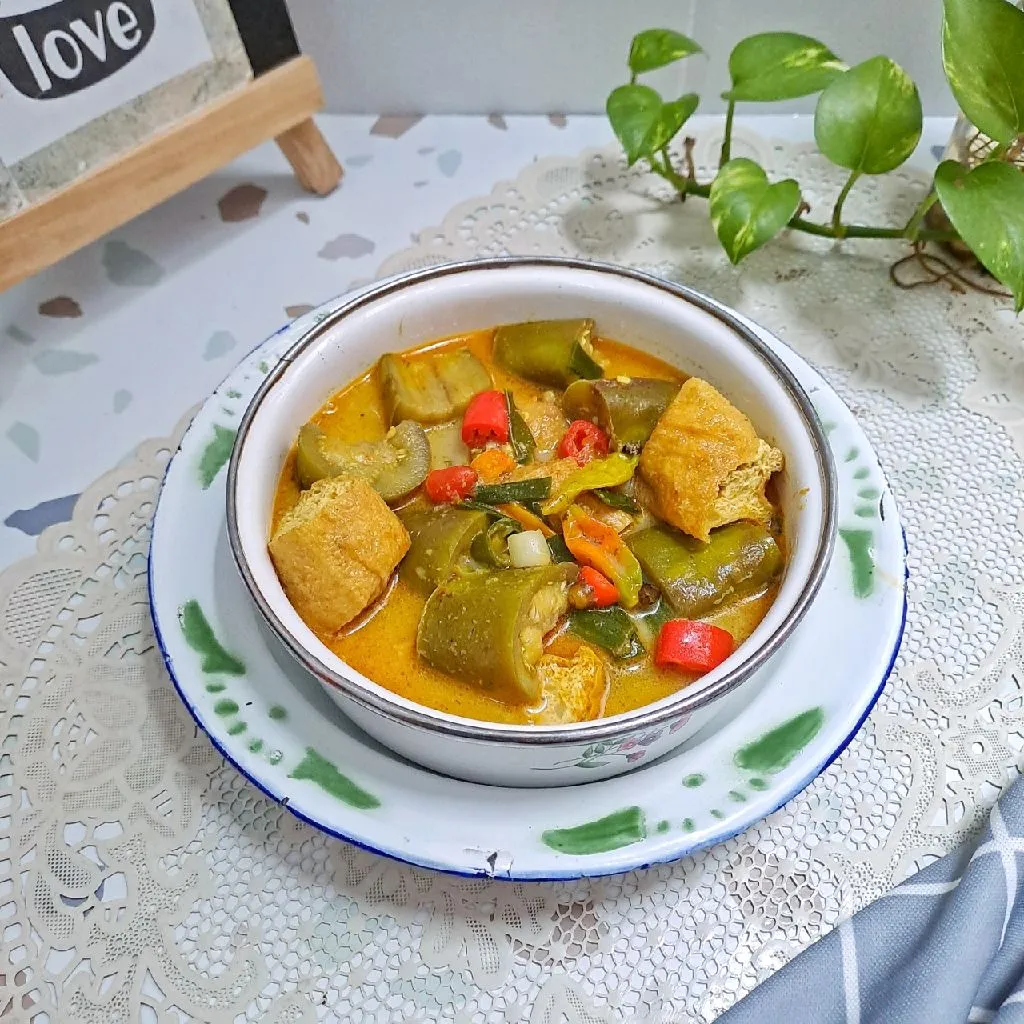 Resep Lodeh Terong Tahu Kempos Sederhana Rumahan Di Yummy App
