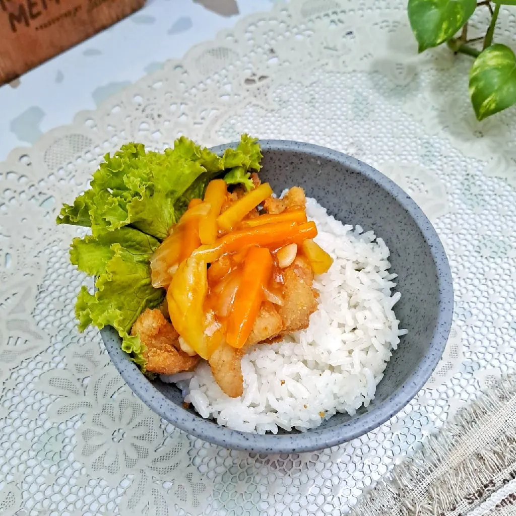 Resep Rice Bowl Ayam Asam Manis Sederhana Rumahan Di Yummy App
