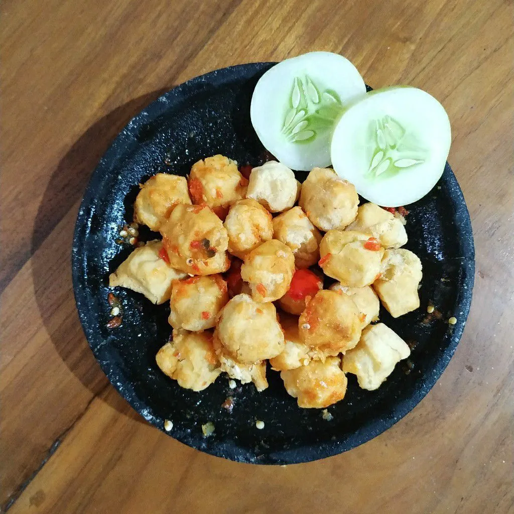 Resep Tahu Geprek Sambel Bawang Sederhana Rumahan Di Yummy App