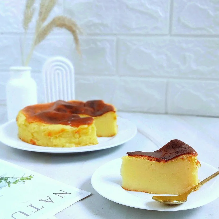 Resep Basque Burnt Cheese Cake Sederhana Sederhana Rumahan di Yummy App