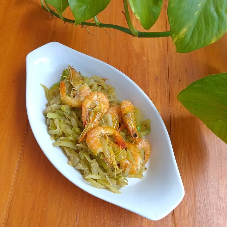 Resep Tumis Labu Siam Udang Sambal Hijau Sederhana Rumahan Di Yummy App