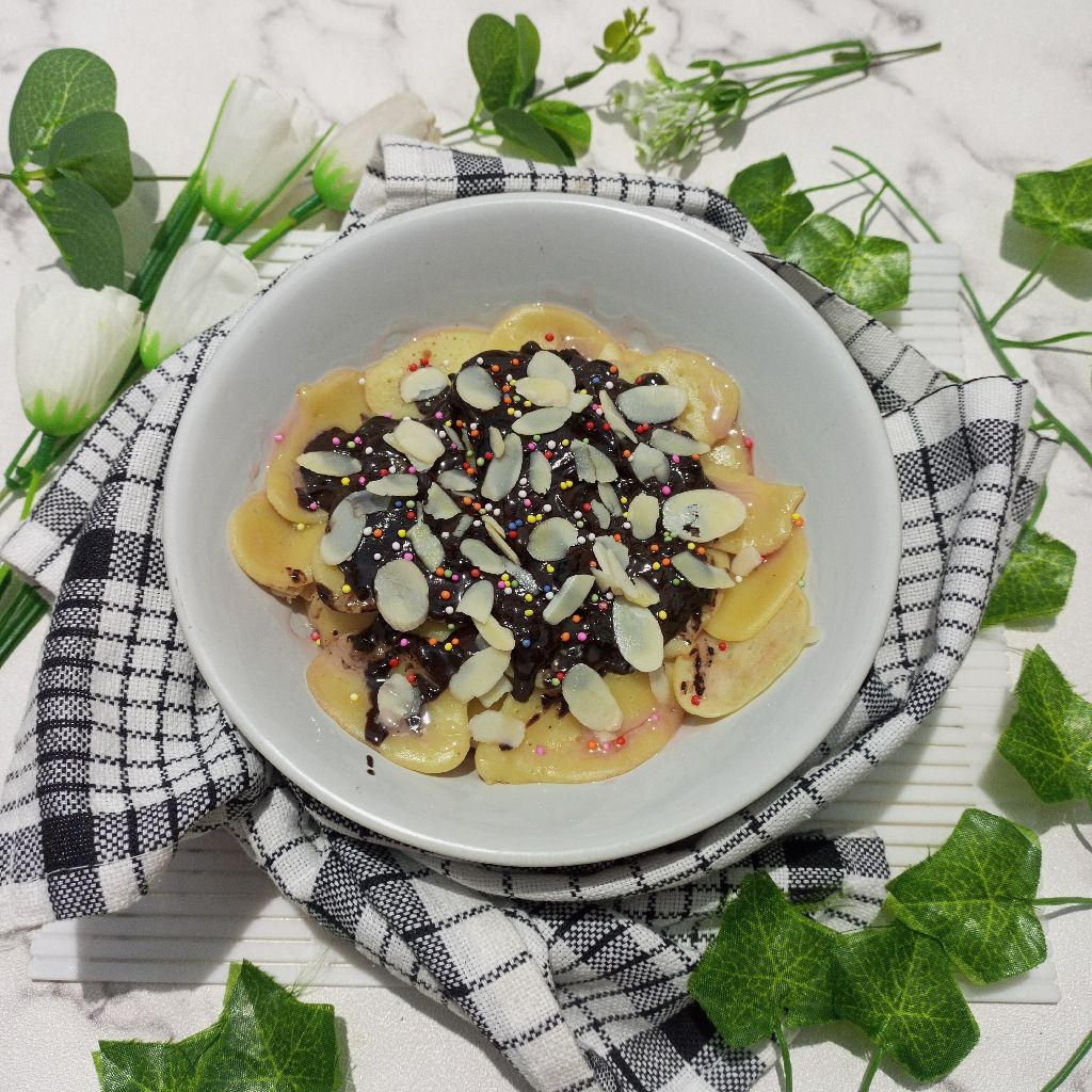 Resep Pancake Mini Topping Coklat Lumer Sederhana Rumahan di Yummy App