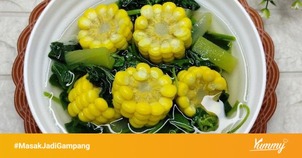 Resep Bening Bayam Jagung Labu Air Sederhana Rumahan Di Yummy App