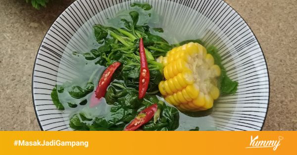 Resep Bening Bayam Jagung Sederhana Rumahan Di Yummy App