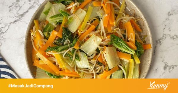 Resep Tumis Wortel Sawi Kecambah Praktis Sederhana Rumahan Di Yummy App