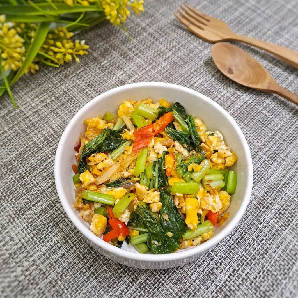Resep Tumis Sawi Telur Terasi Sederhana Rumahan Di Yummy App