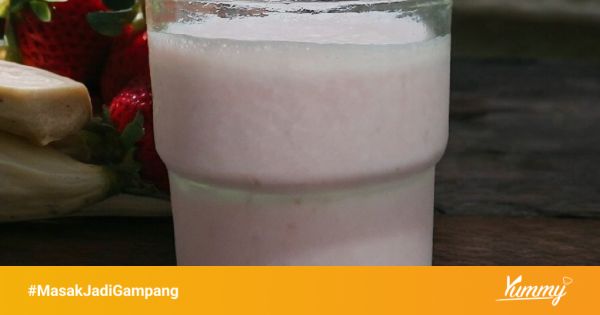 Resep Banana Strawberry Yogurt Blend Sederhana Rumahan Di Yummy App