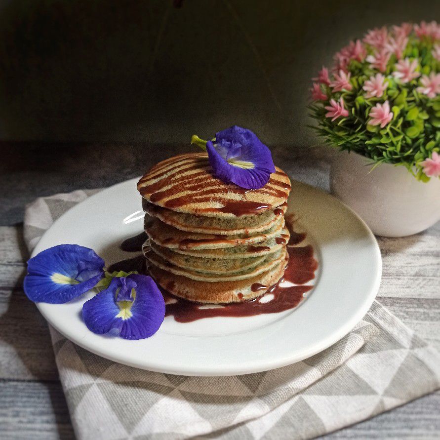 Resep Pancake Bunga Telang Sederhana Rumahan di Yummy App