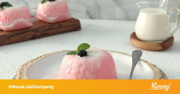 Resep Puding Susu Strawberry Vla Vanilla Puddingcantikuntukyummy
