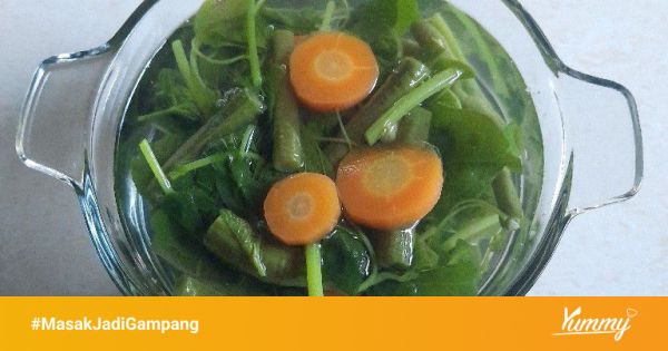 Resep Sayur Bening Bayam Wortel Sederhana Rumahan Di Yummy App