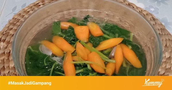 Resep Sayur Bening Bayam Sederhana Rumahan Di Yummy App