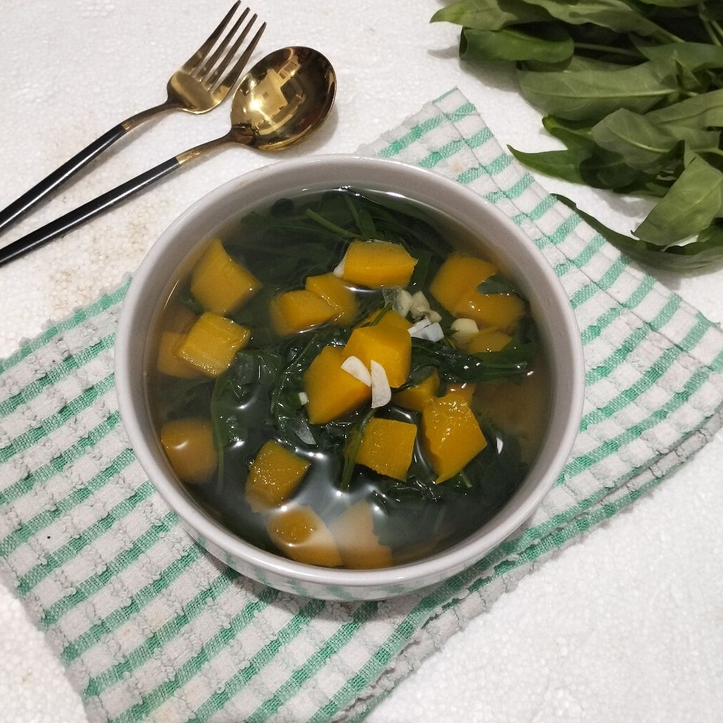 Resep Bening Labu Kuning Kangkung Gedi Sederhana Rumahan di Yummy App