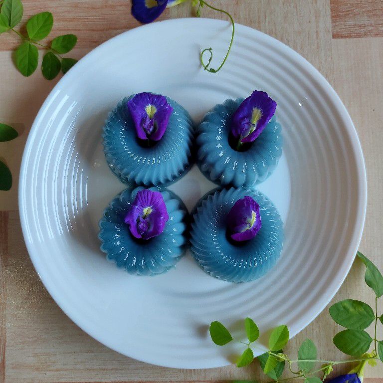 Resep Puding Bunga Telang Sederhana Rumahan di Yummy App