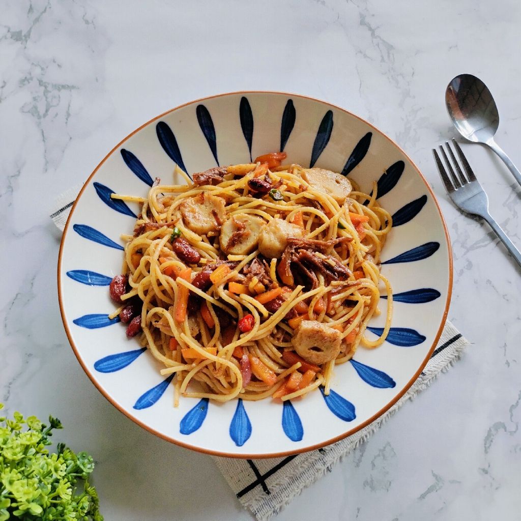 Resep Spaghetti Sambal Rendang Sederhana Rumahan di Yummy App