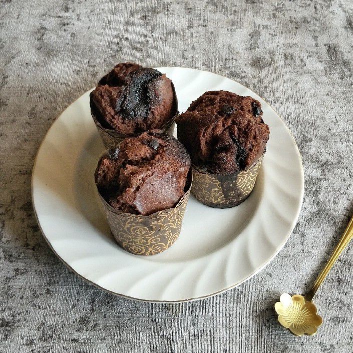 Resep Muffin Coklat No Mixer Sederhana Rumahan di Yummy App