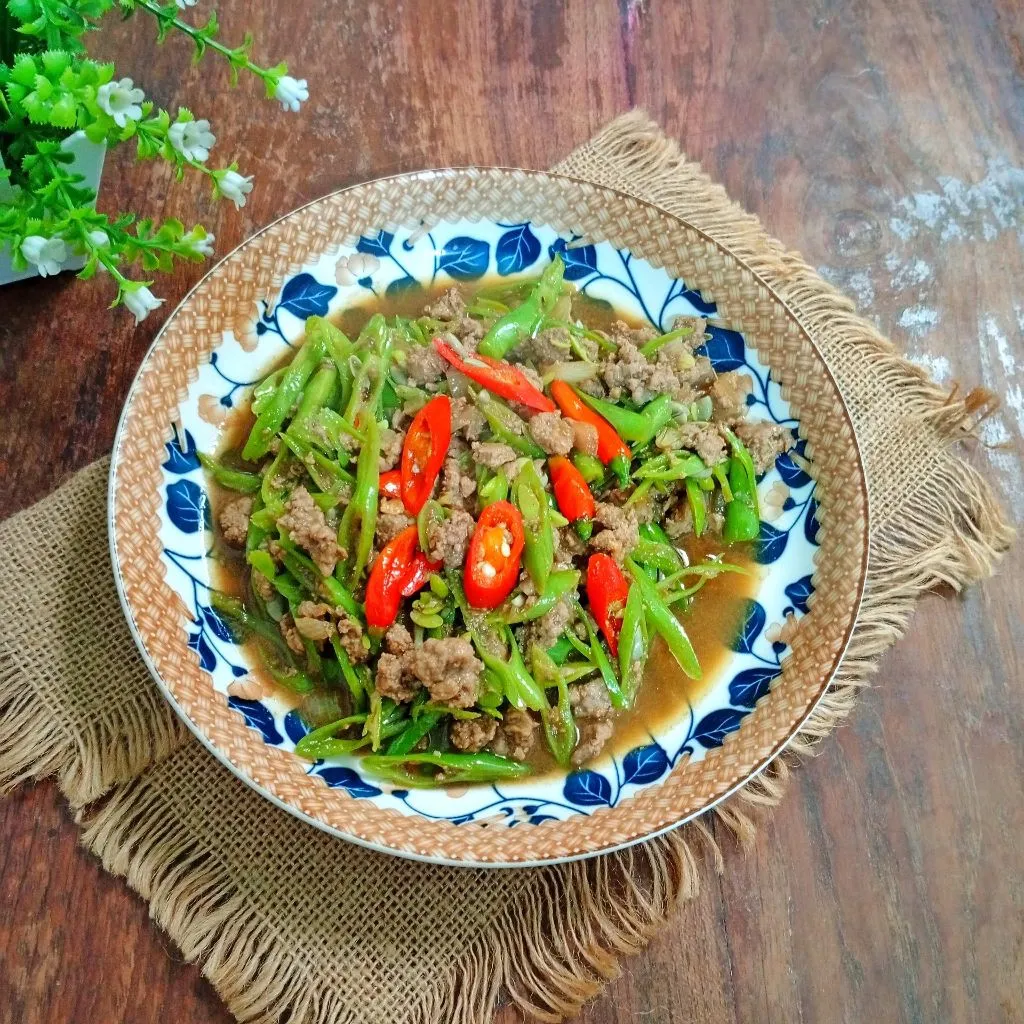 Resep Tumis Buncis Sapi Cincang #NovemBERNOSTALGIA Sederhana Rumahan di ...